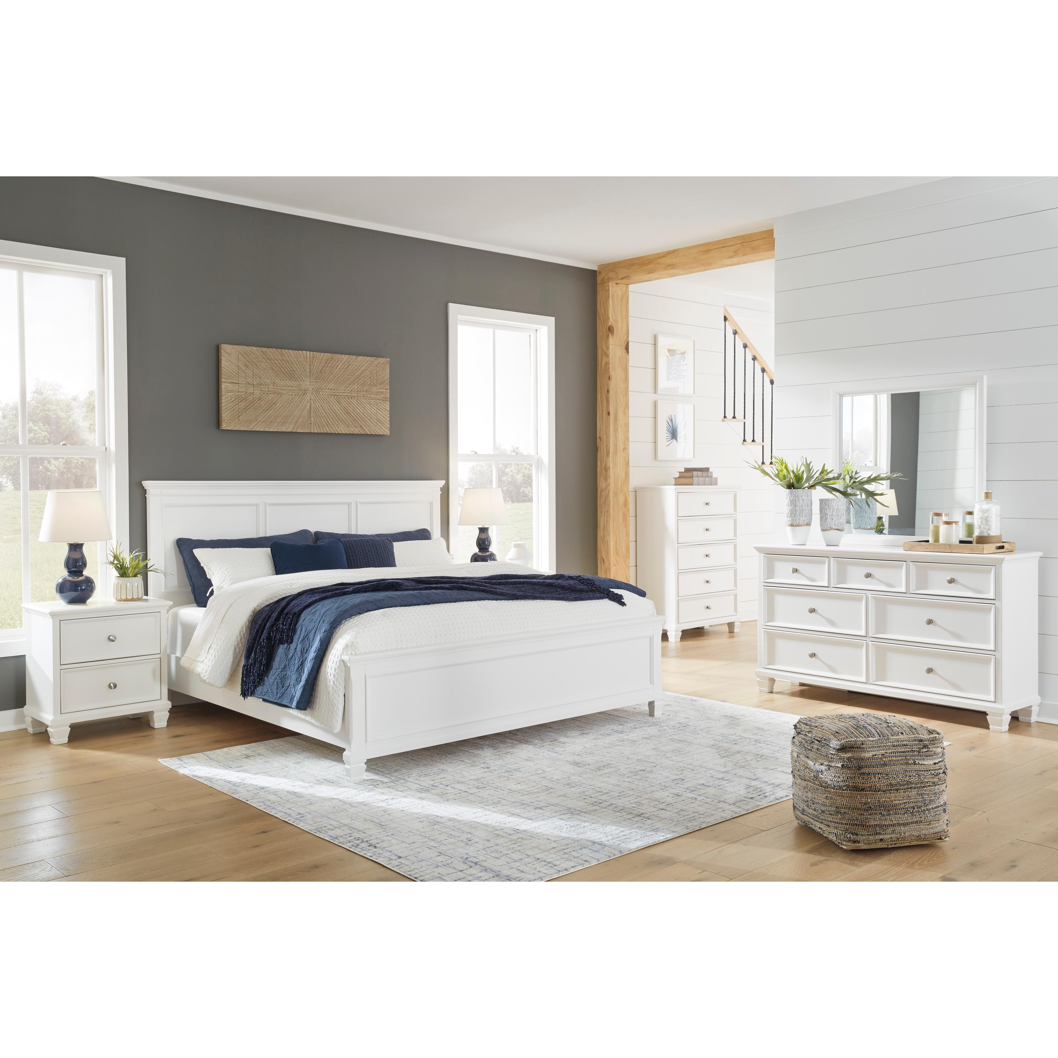 Signature Design by Ashley Fortman B680B18 7 pc King Panel Bedroom Set