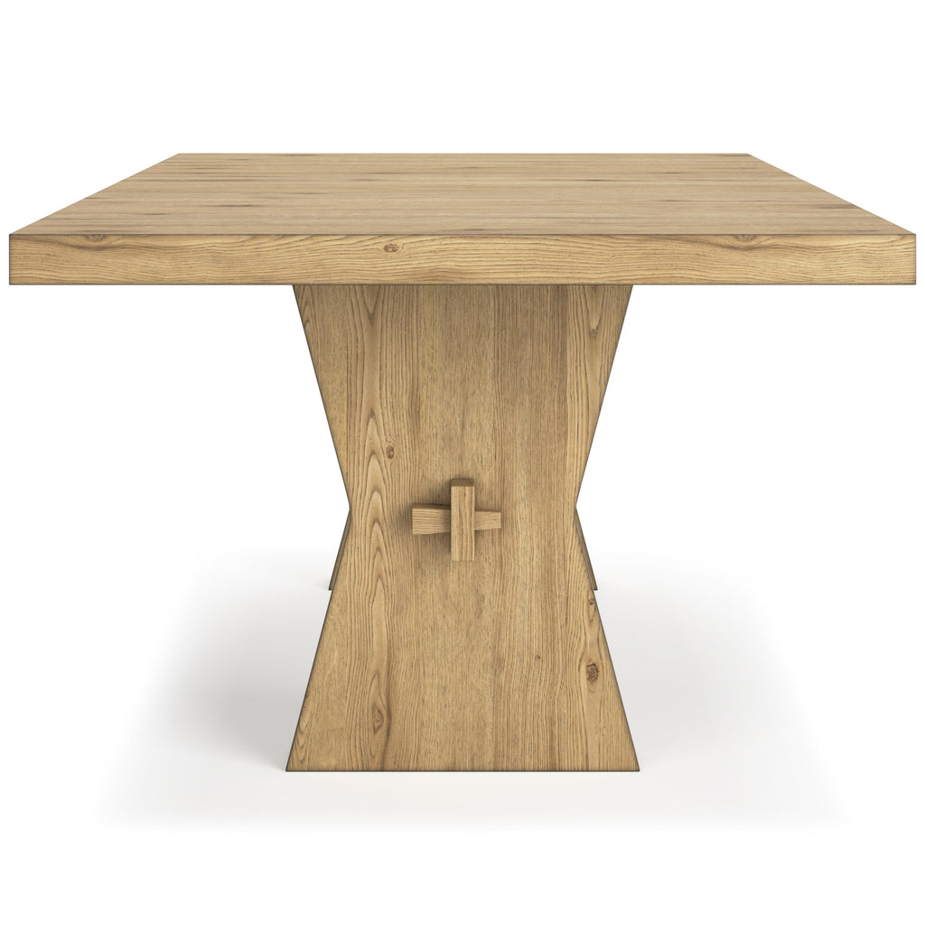 Signature Design by Ashley Galliden Dining Table with Trestle Base D84