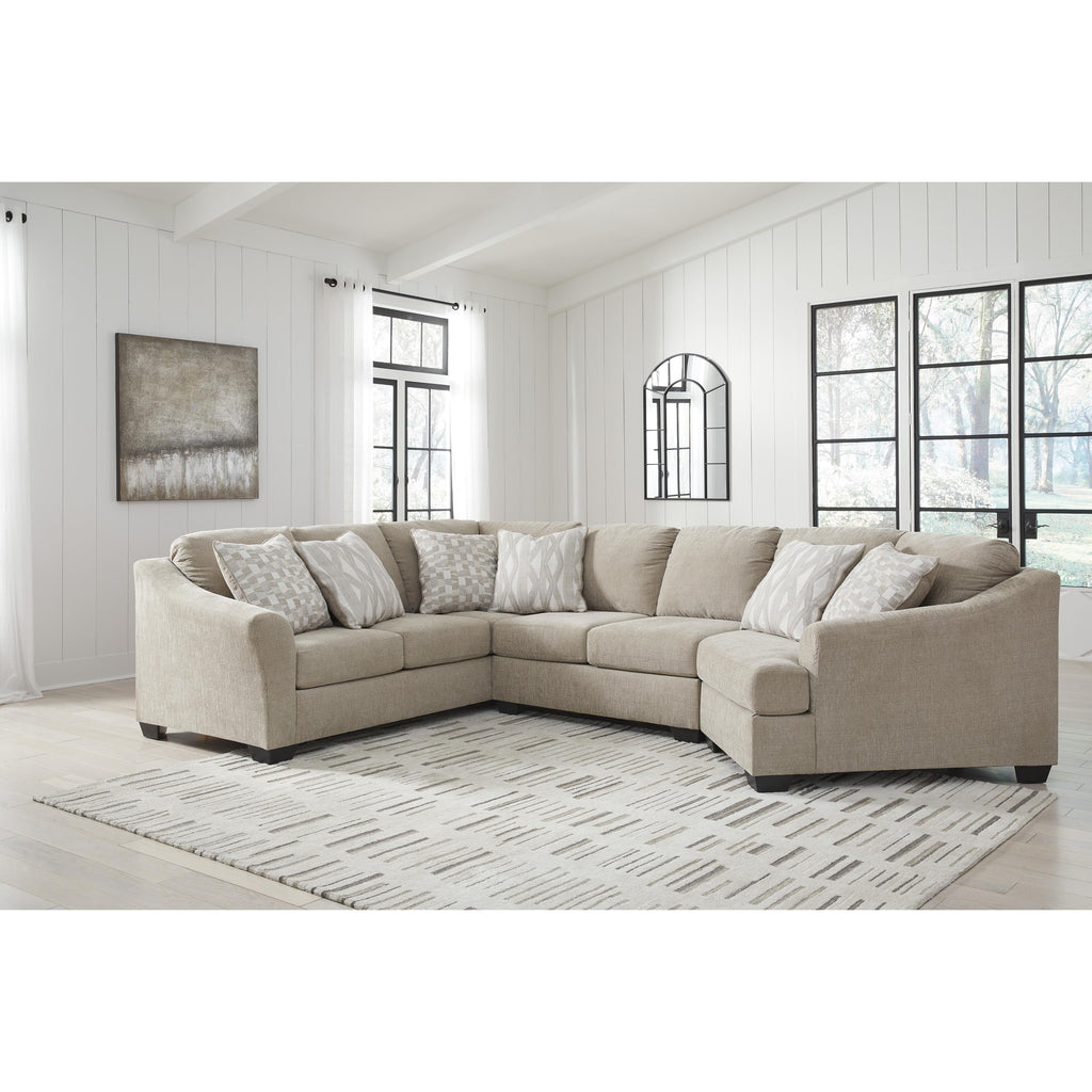 Signature Design by Ashley Brogan Bay 52705S1 3 pc Sectional with Cudd