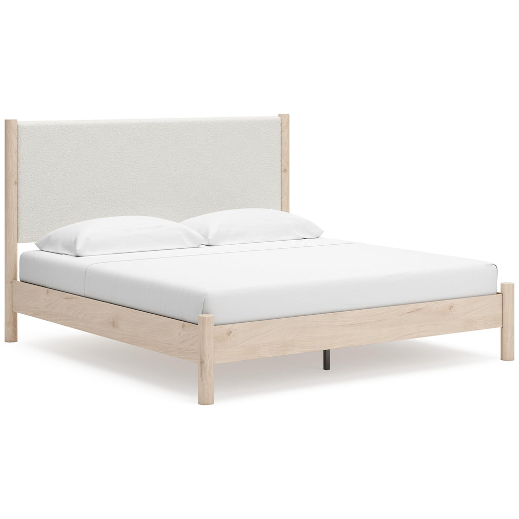Signature Design by Ashley Cadmori B2615B7 King Upholstered Panel Bed
